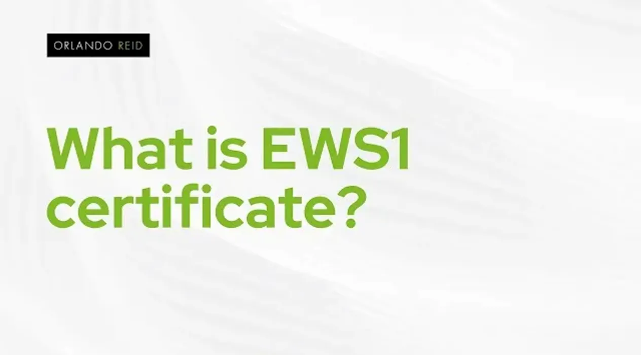 What is an EWS1 certificate? | Orlando Reid